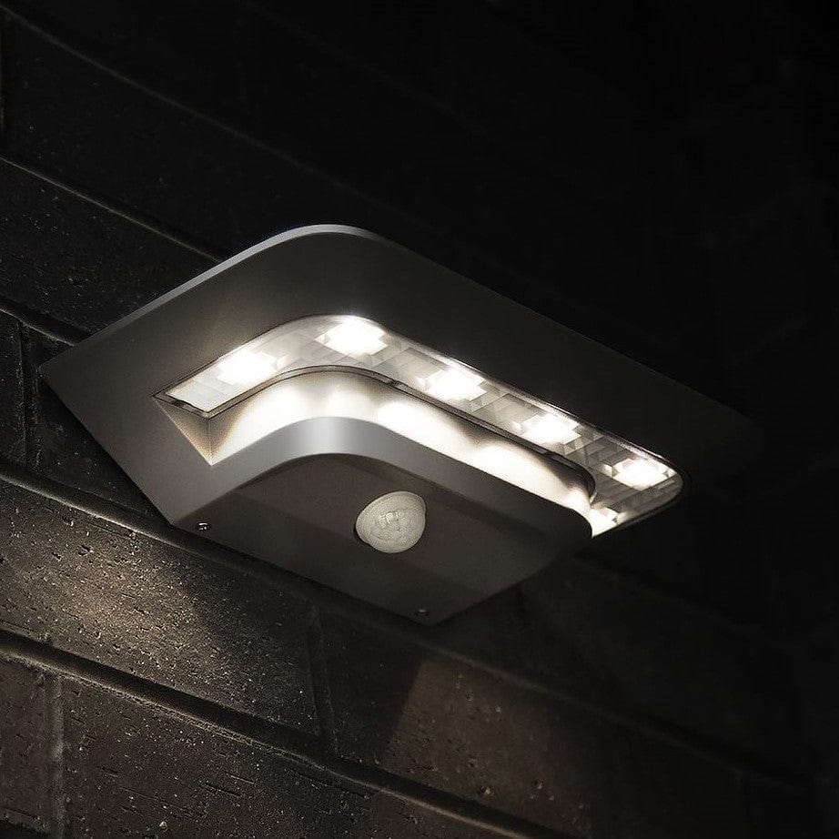 Lutec Ghost LED Solar Wall Light (PIR) (6901401337) | Free Delivery