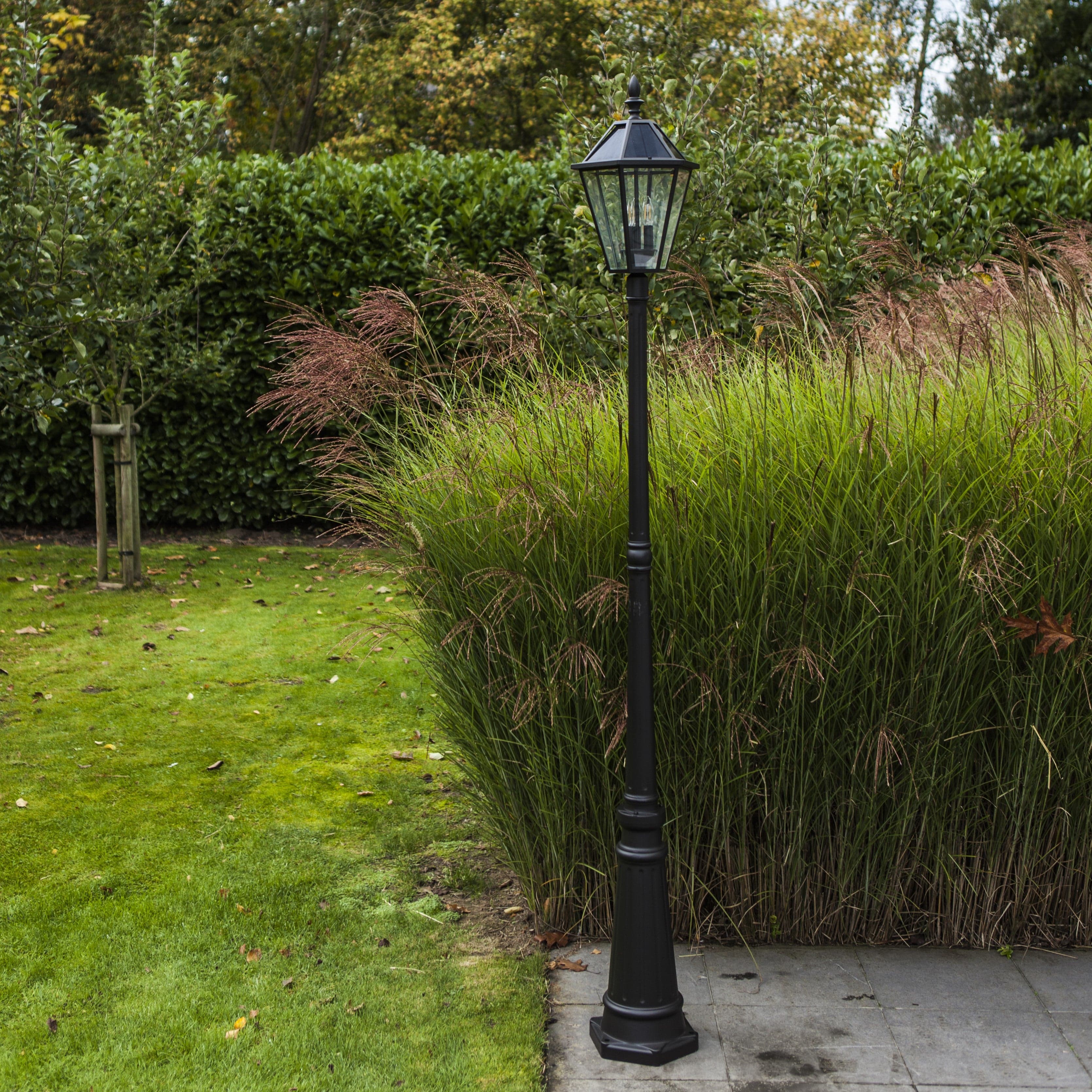 Lutec London Solar Lamp Post Light | Free Delivery